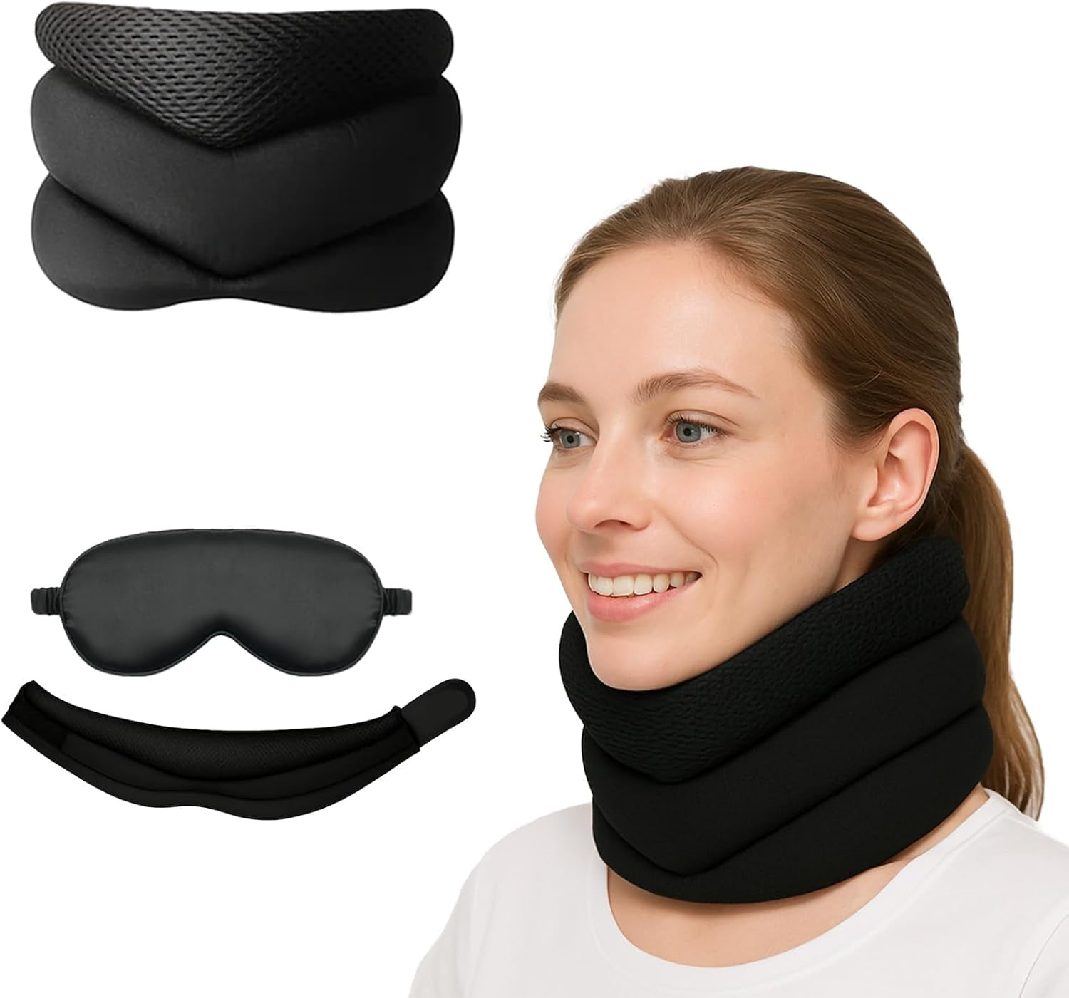 Bloomella Anti Sleep Apnea & Snoring Relief Neck Brace, 3-Level ...