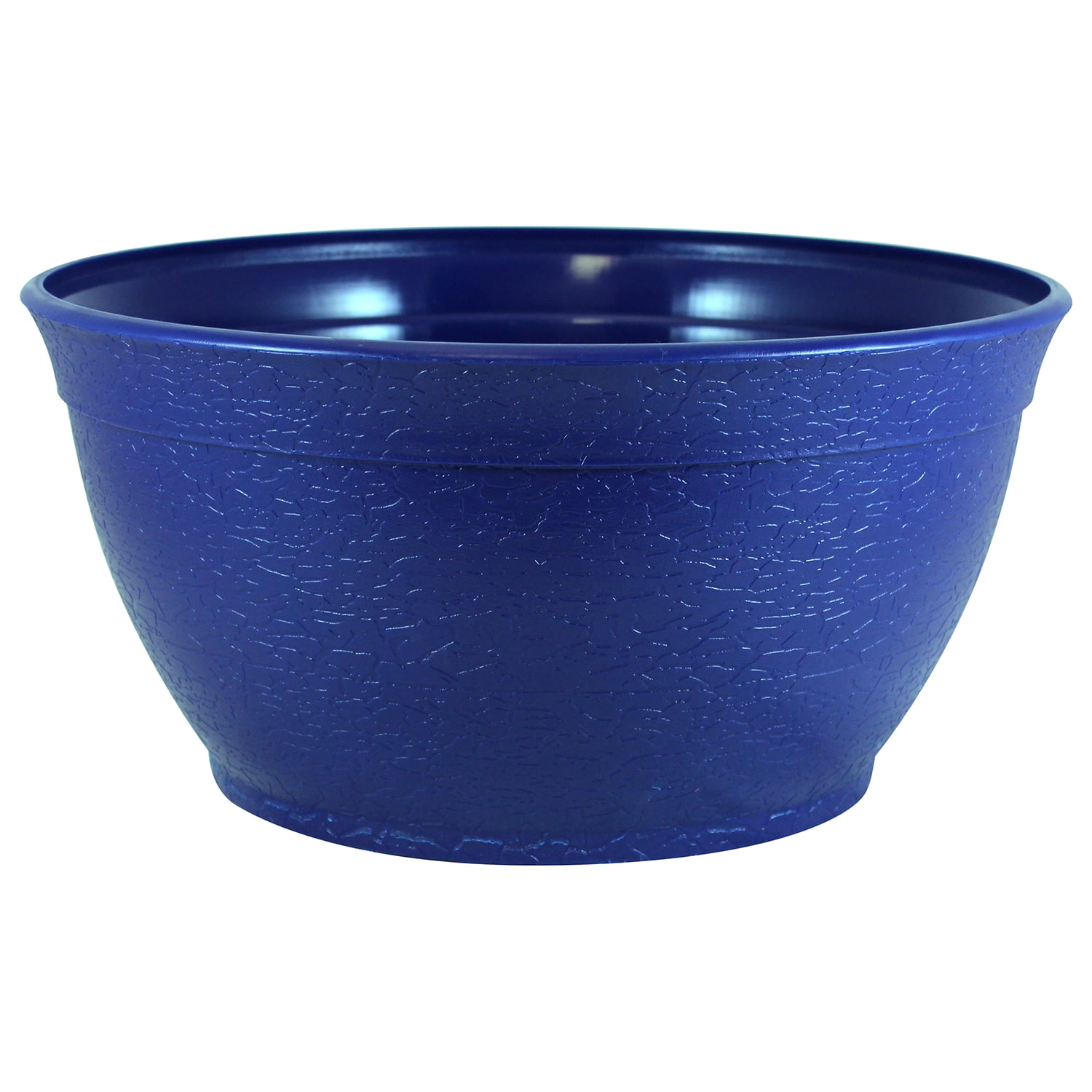 Bloomers 14" Cobalt Blue Porch Planter - Textured Flower Pot and Herb ...