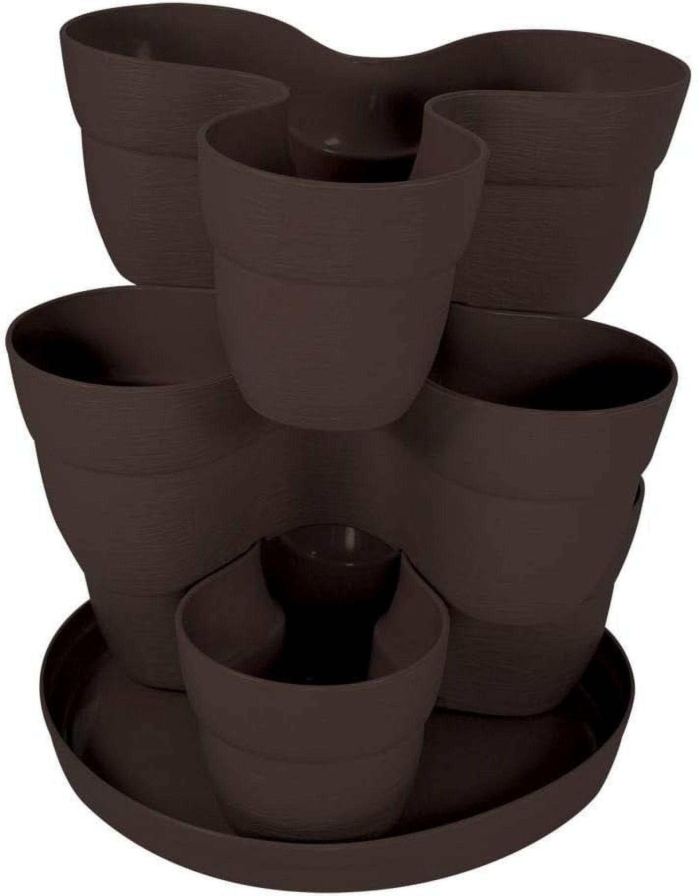 Bloomers Stackable Flower Tower Planter – Holds up to 9 Plants – Great ...