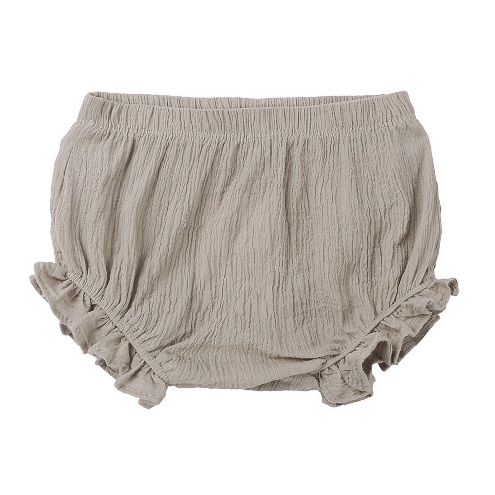 Bloomers for Baby Girls Boys Cotton Linen Basic Kids Shorts Washable ...