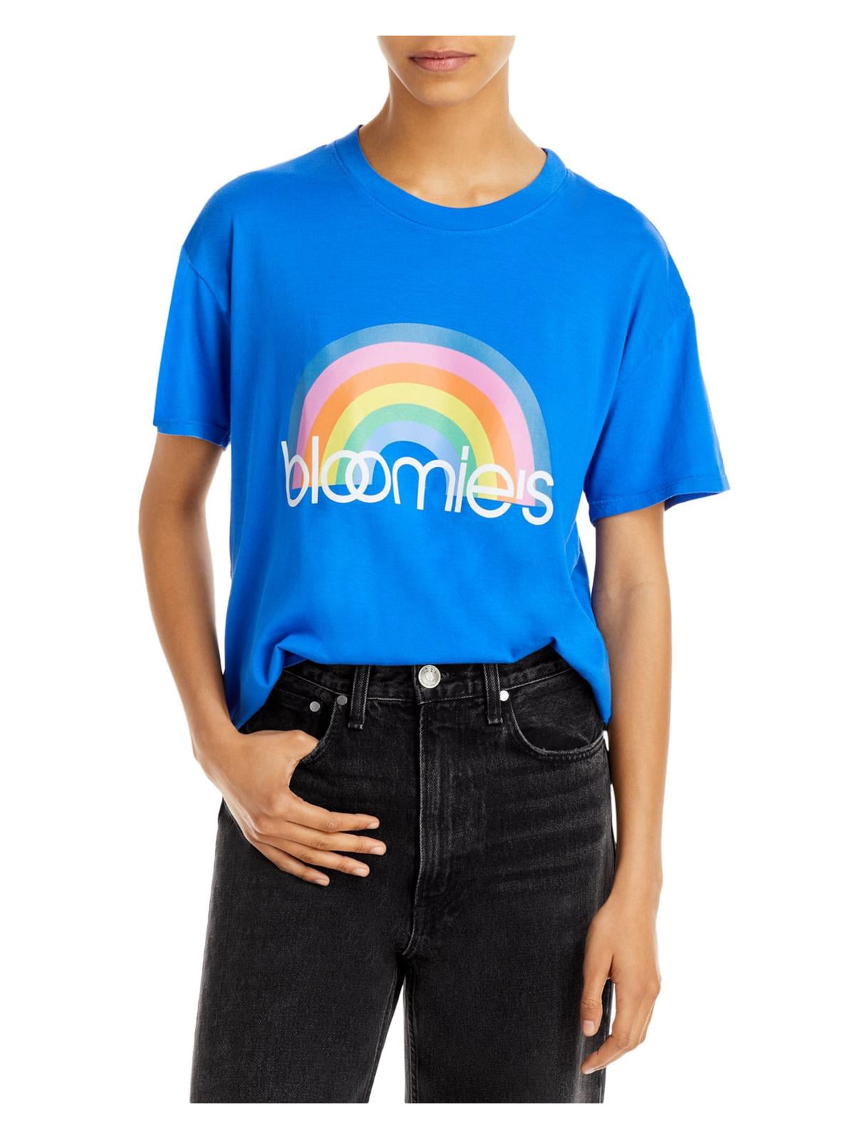 Bloomies Womens Rainbow Graphic Cotton T-Shirt - Walmart.com