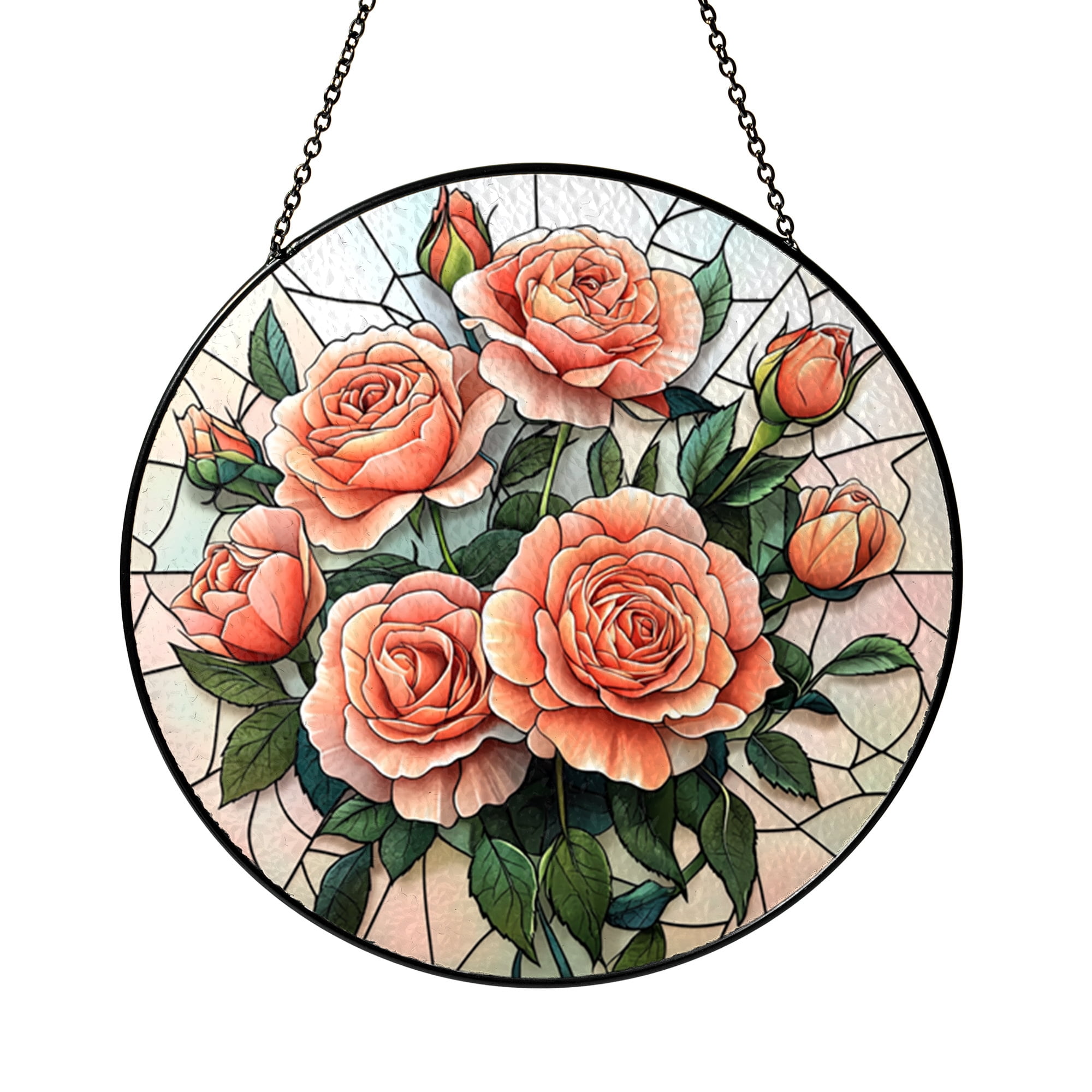 Blooming Carnation Glass Suncatcher for Window - Walmart.com