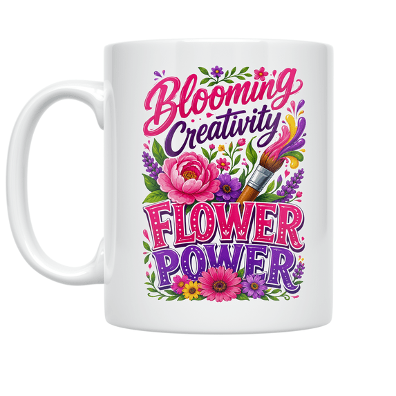 Blooming Creativity Flower Power - Floral Designer - 11 oz Ceramic ...