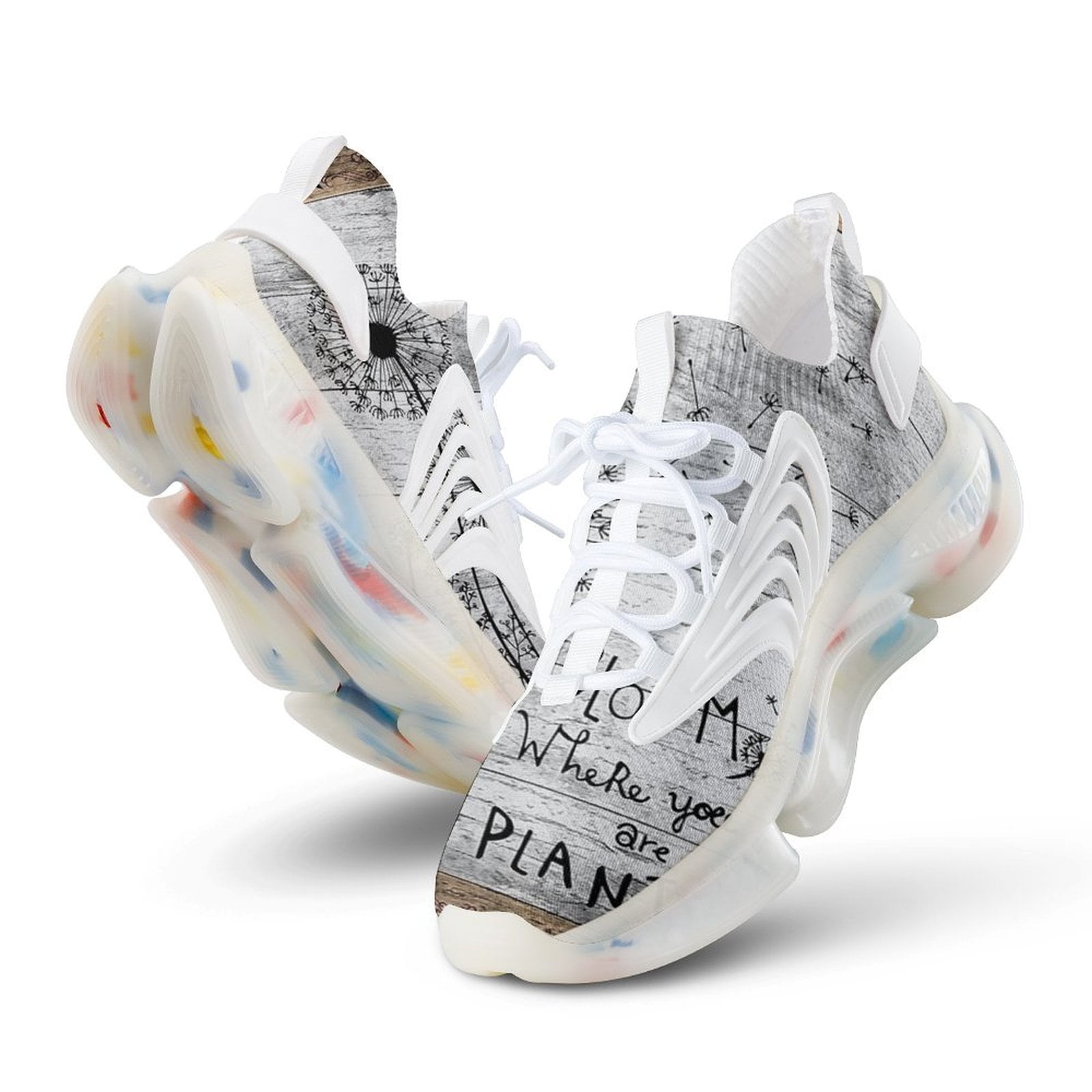 Blooming Flower Hope Seeds Wind Walking Shoes for Men Woman Lightweight ...