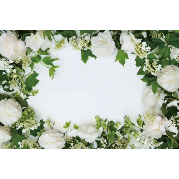 Blooming Flowers Background For Photography Newborn Baby Shower Party ...