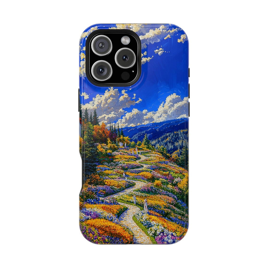 Blooming Hillside Garden Floral Field Klimt Style Painting Phone Case ...
