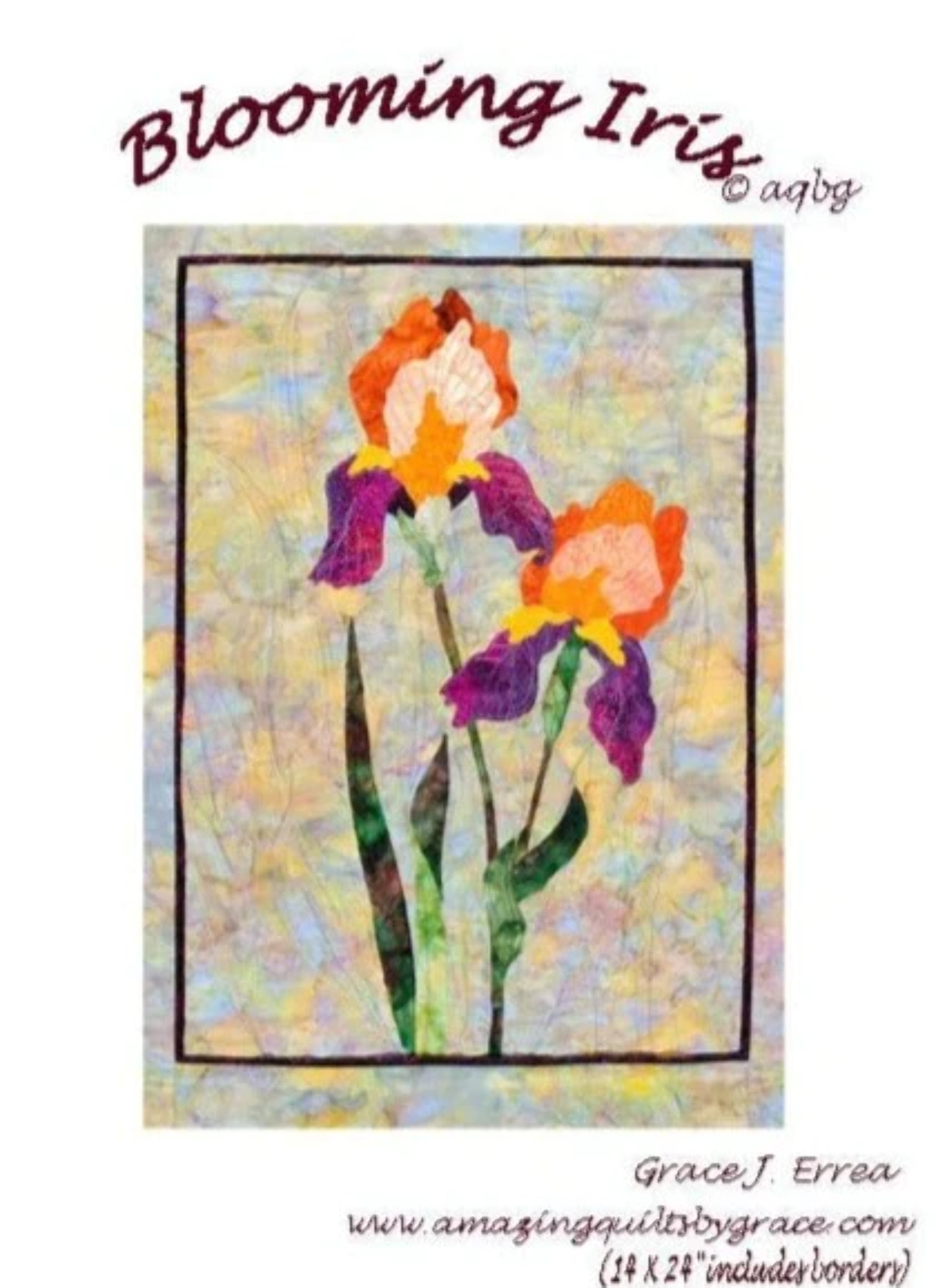Blooming Iris Quilt Pattern - Walmart.com