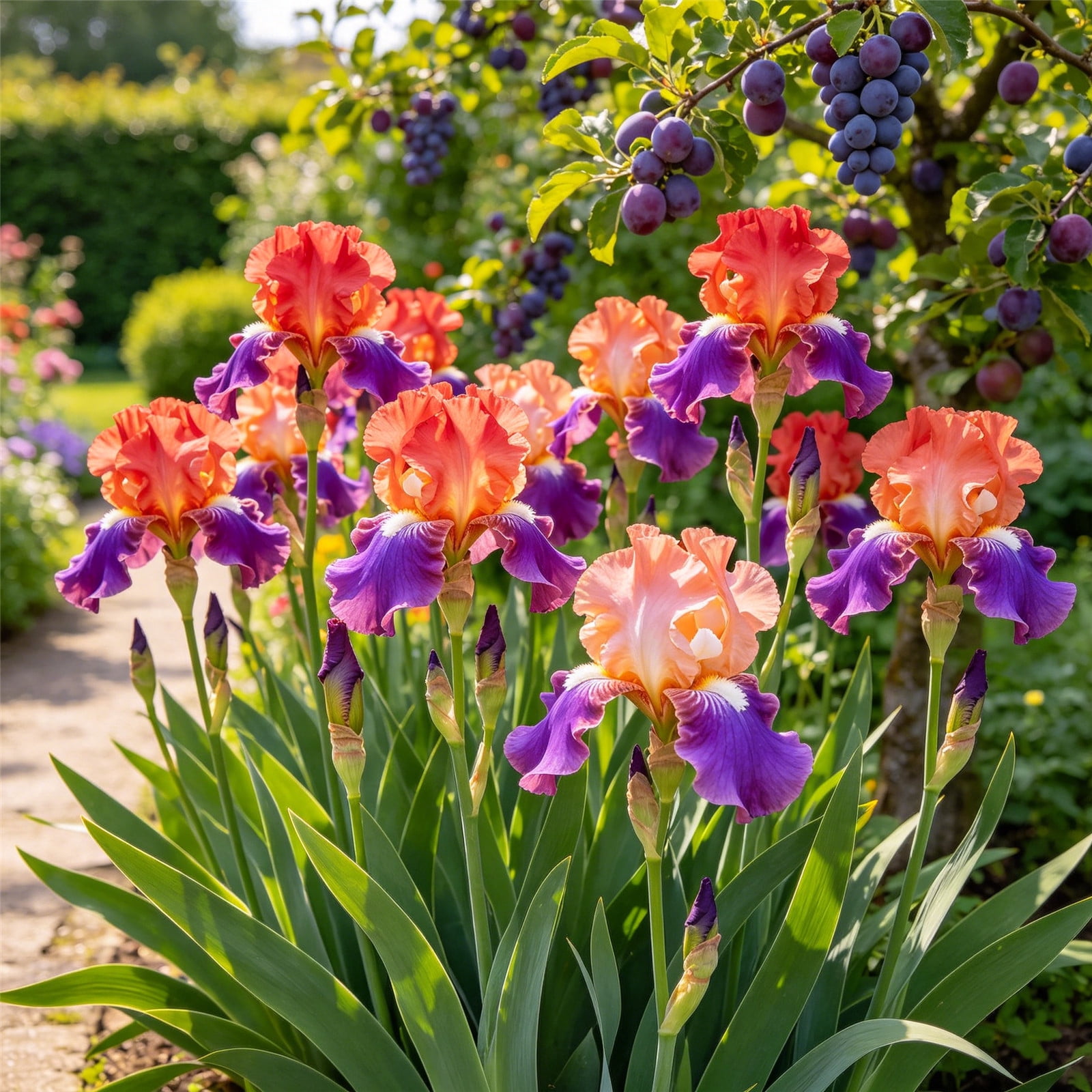 Blooming Iris - Tall and sturdy - Freeze-resistant - Ideal for garden ...