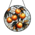 Blooming Peach Tree Stained Glass Suncatcher for Window Decor, Nature ...