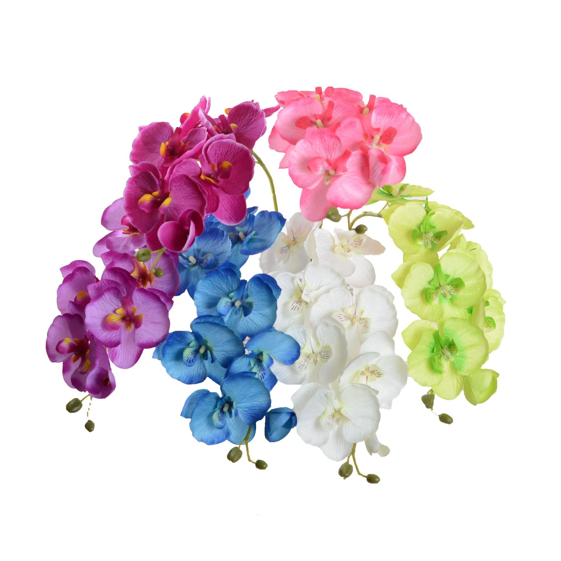 Blooming Phalaenopsis Orchid 29.5" Tall Real Touch Artificial Orchid ...