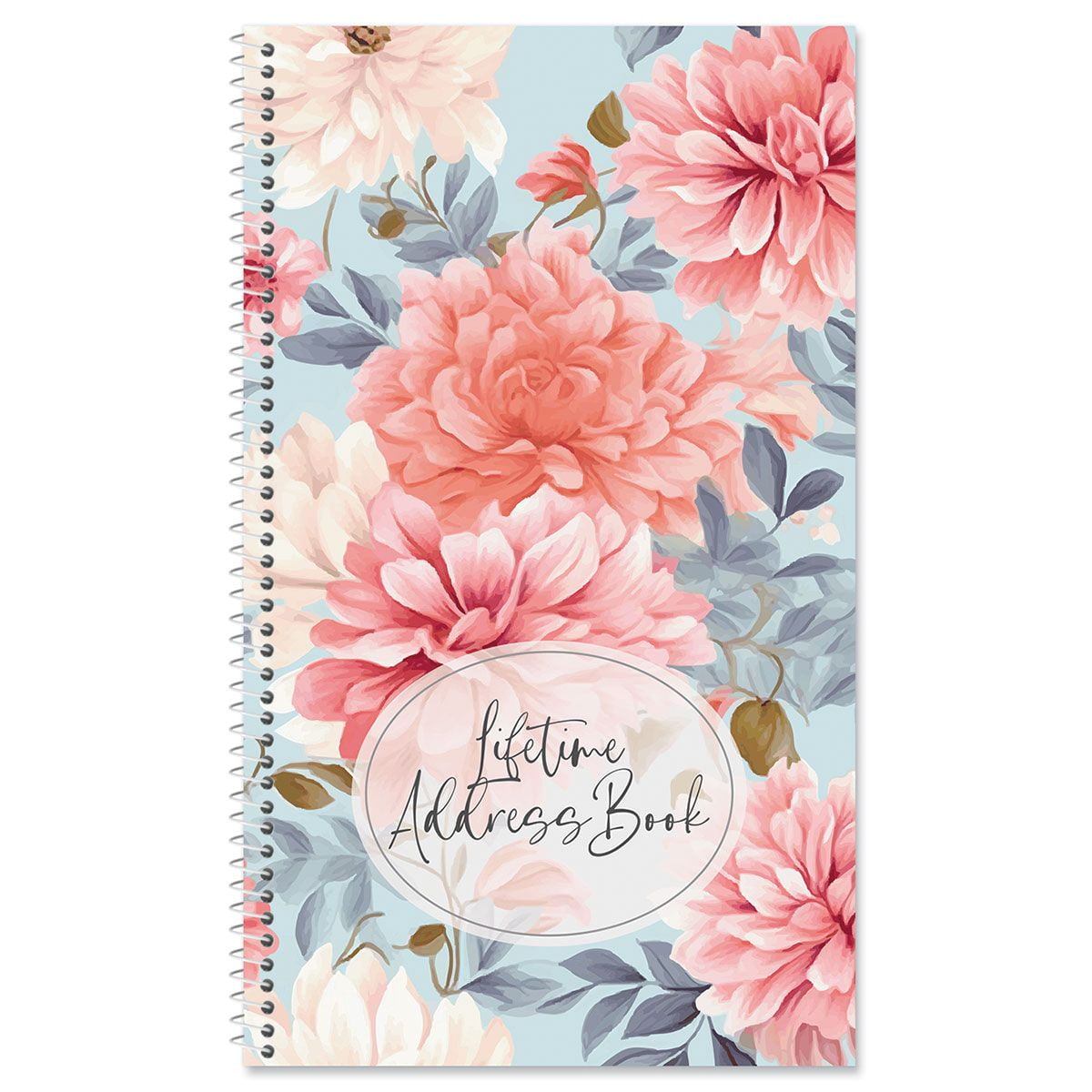 Blooming Pink Lifetime Address Book - 94 Pages, 5 x 8 1/2 Inch ...