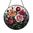 Blooming Ranunculus Garden Stained Glass Suncatcher – Floral Window ...