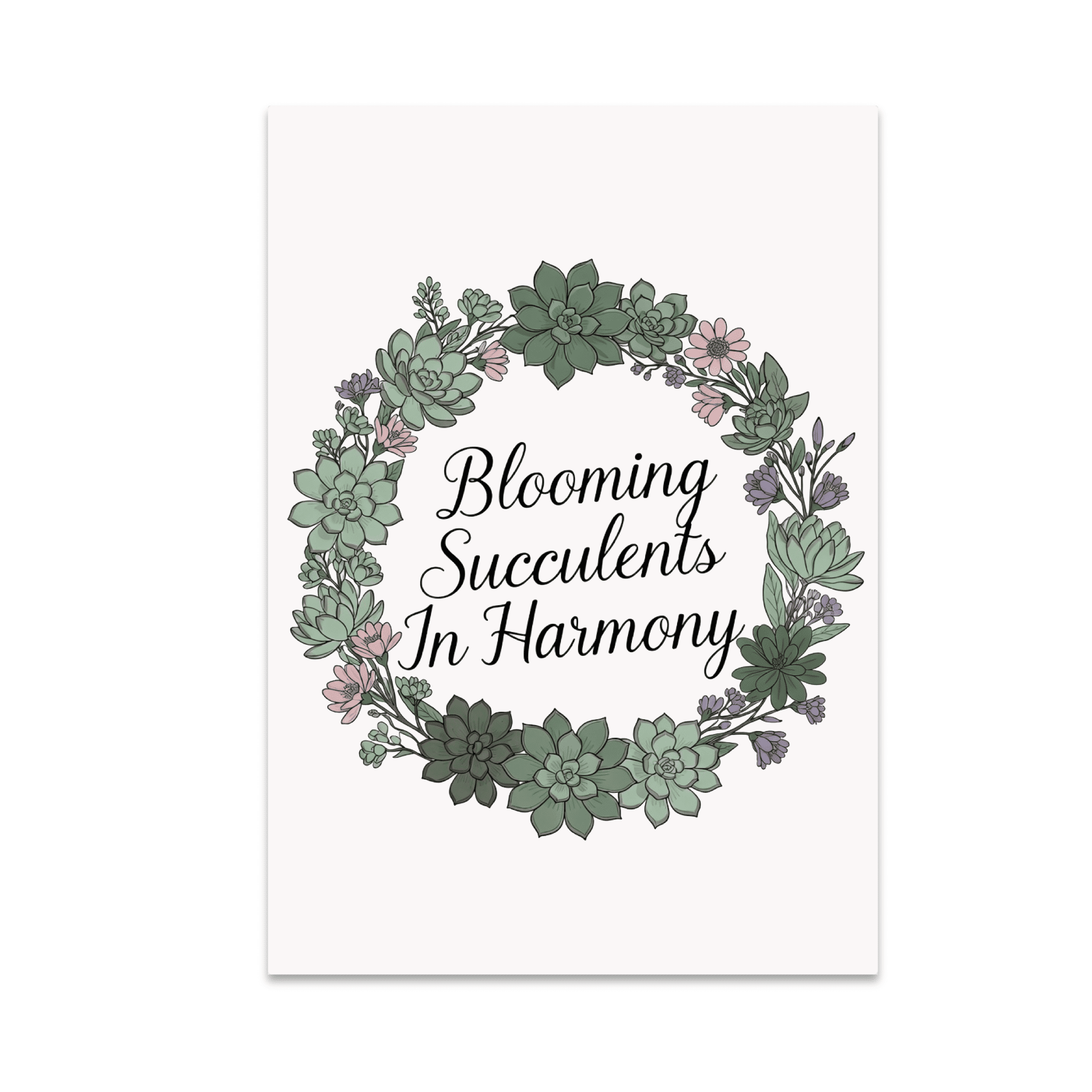 Blooming Succulents In Harmony - Plant Lady - 13x19 Poster Print ...