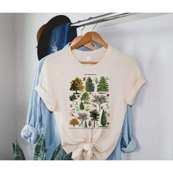 Blooming Trees Botanical Shirt, Tree Nature Plants Lover Gift, Art ...
