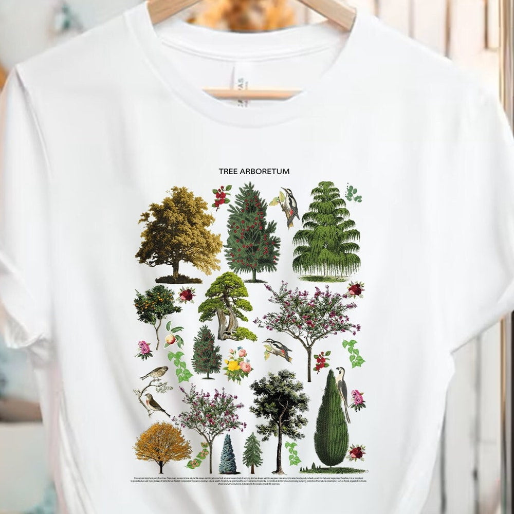 Blooming Trees Botanical Shirt, Tree Nature Plants Lover Gift, Vintage ...