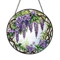 Blooming Wisteria Tree Stained Glass Style Window Hanging Suncatcher ...