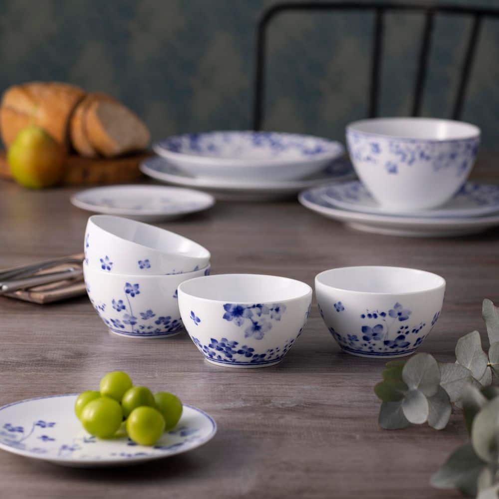Bloomington Road Blue 4.25 in. 10 oz. Mini Bowls (Set of 4) - Walmart.com