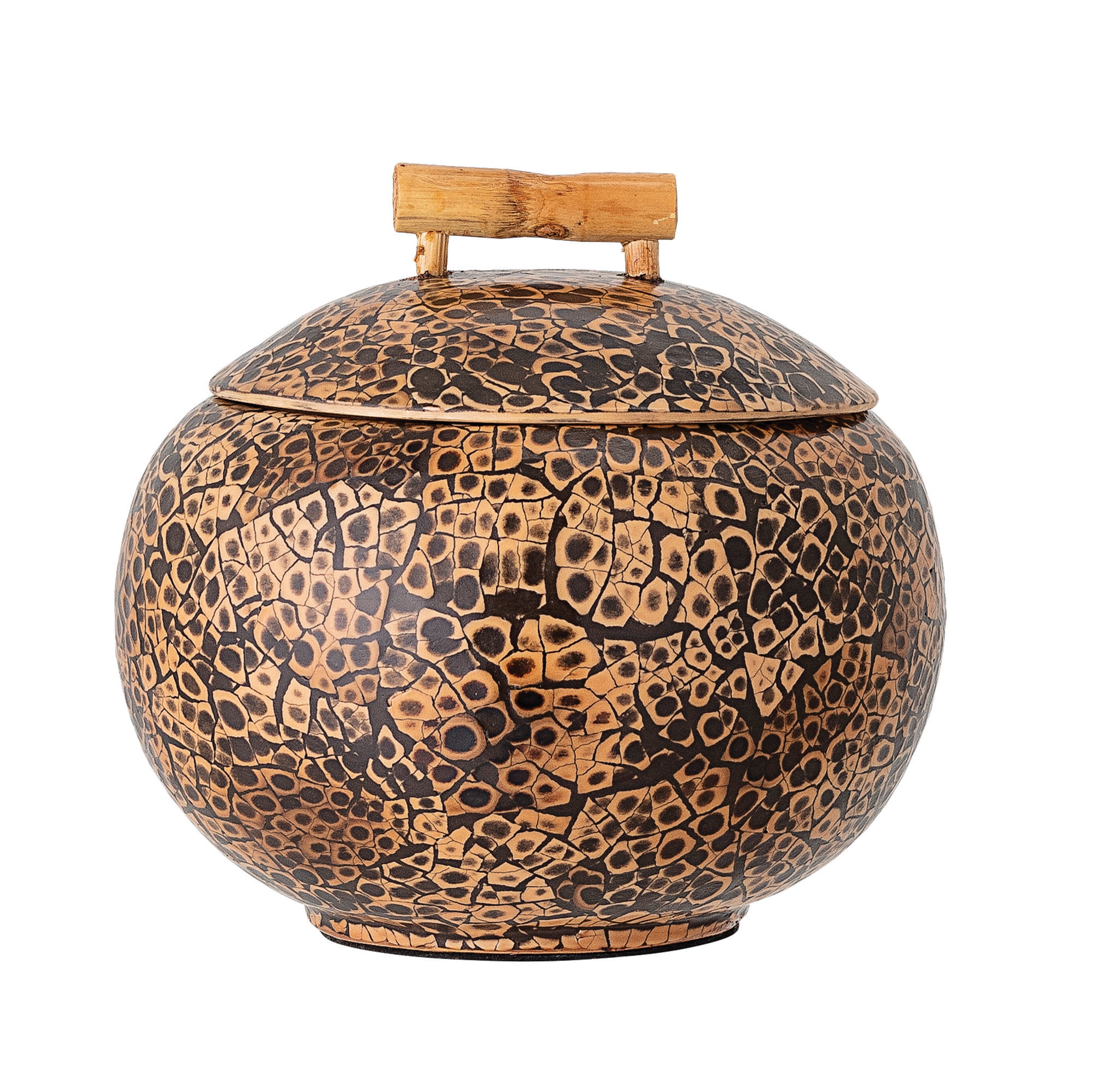 Bloomingville Decorative 6" Round Coconut Shell Container with Lid ...