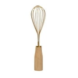 Bloomingville Standing Stainless Steel Whisk with Wood Handle, Gold ...
