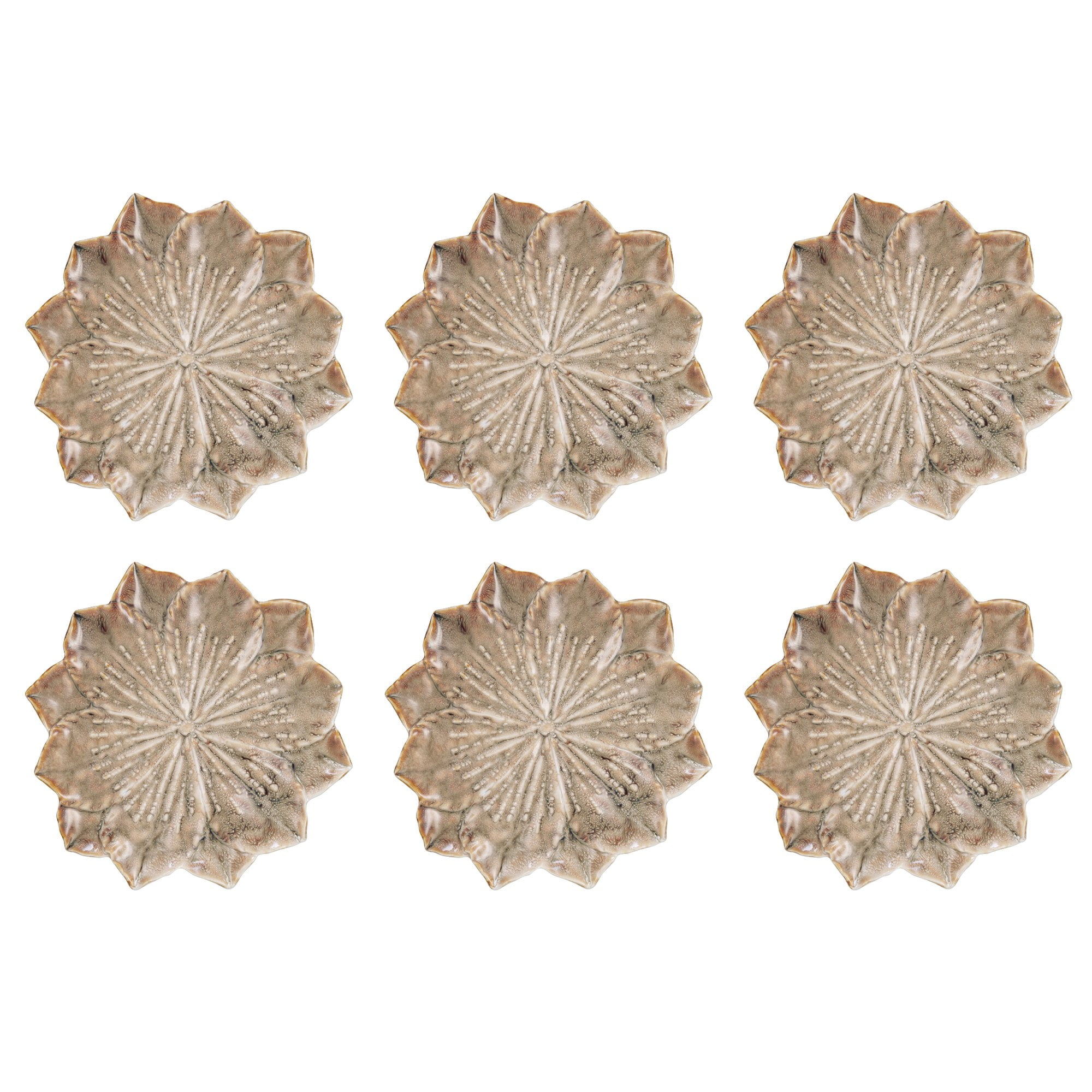 Bloomingville Stoneware Flower Plate Glaze, Multicolor - Walmart.com