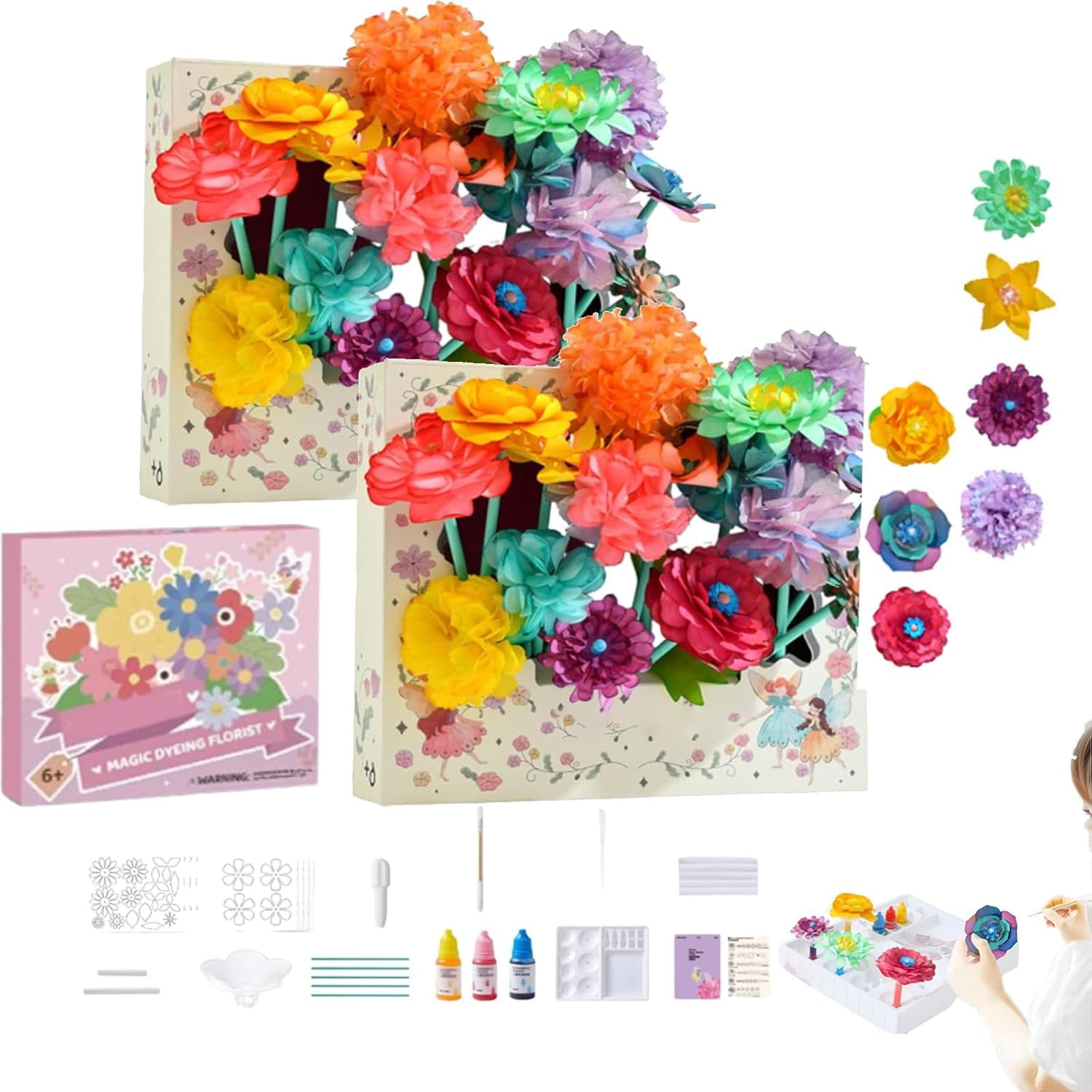Bloomjoy Magic Petal Flower Art Kit, Bloom Joy Magic Petal Flower Kit – DIY Paper Flower Craft ...