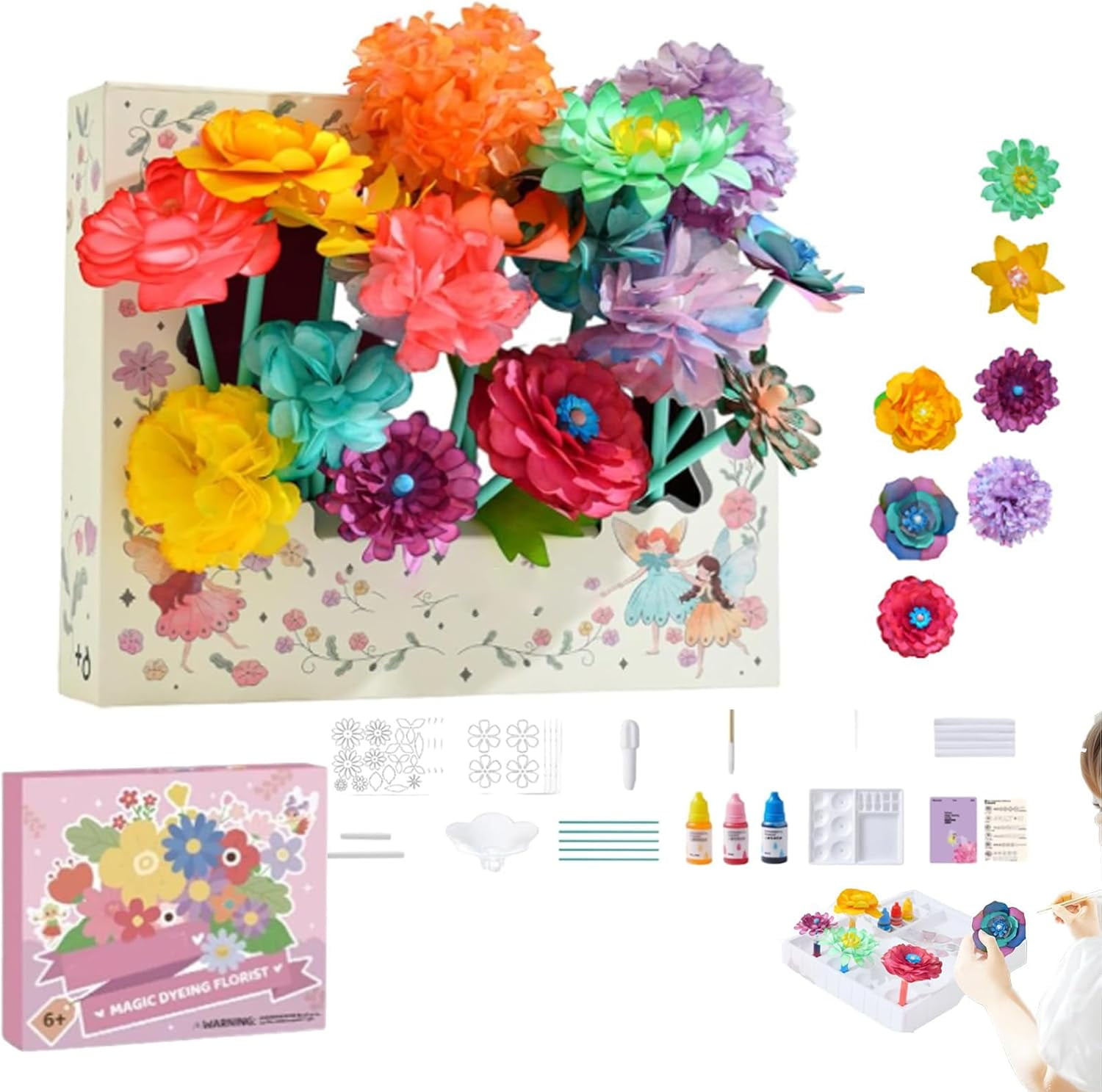 Bloomjoy Magic Petal Flower Art Kit, Bloom Joy Magic Petal Flower Kit ...