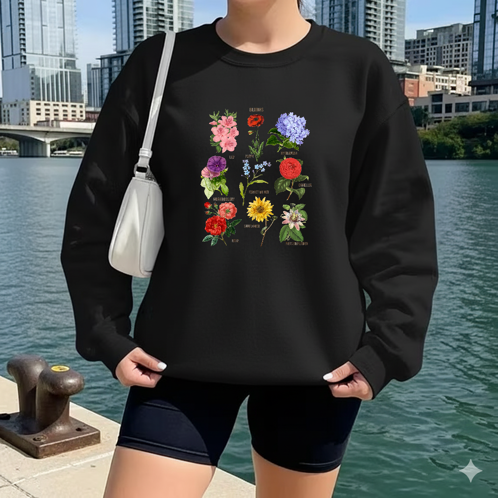 Blooms Retro Floral 90s Flower Nostalgia Nature Aesthetic Mom Gift ...