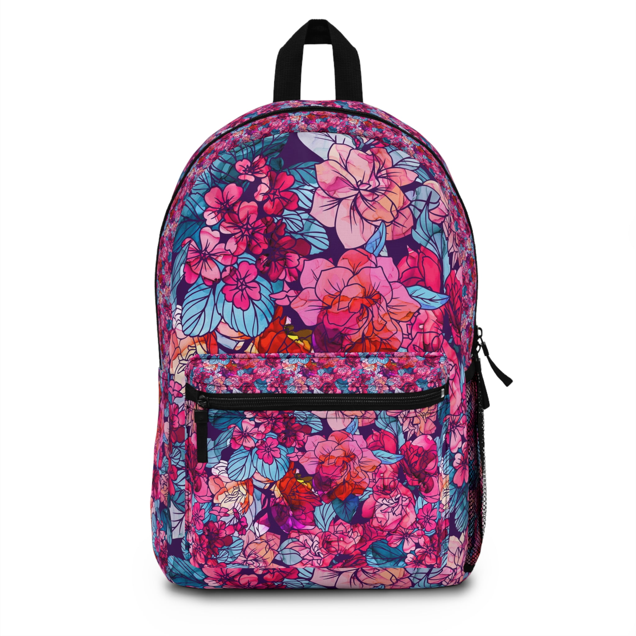Bloomwave Collection | Floral | Pink, Red, Navy, White | Backpack ...