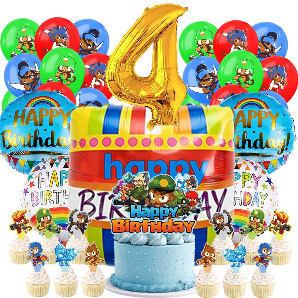 Bloons TD Tower Defense Party Supplies 4th Decor Kit Balloons Birthday ...