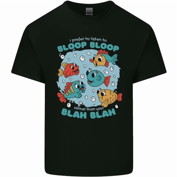 Bloop Bloop Funny Fishing Fisherman T-Shirt - Walmart.com