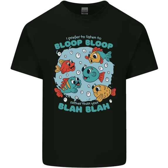 Bloop Bloop Funny Fishing for a Fisherman and Angler and Hobby and Unisex T-Shirt, up to size ...