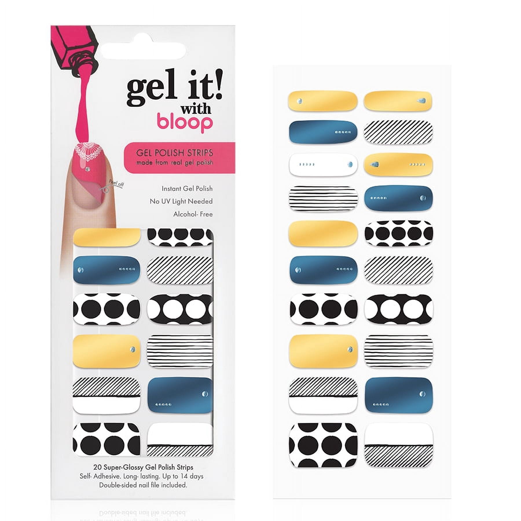 Bloop fully cured Real Gel Nail Polish Strips, Fashion Addict, No UV ...