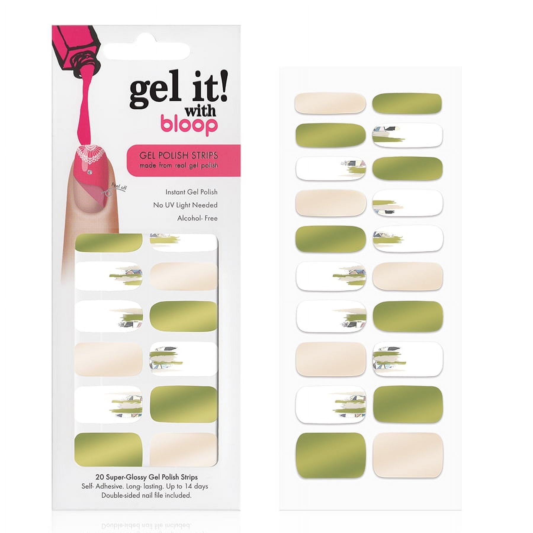 Bloop fully cured Real Gel Nail Polish Strips, Minimalist, No UV/LED ...