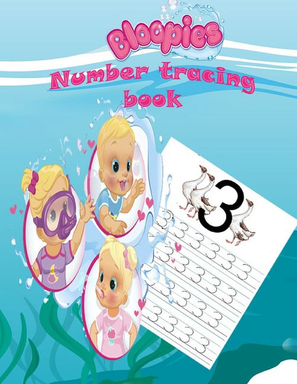Bloopies number tracing book: Preschool, Pre K, Ages 3-5, number print ...