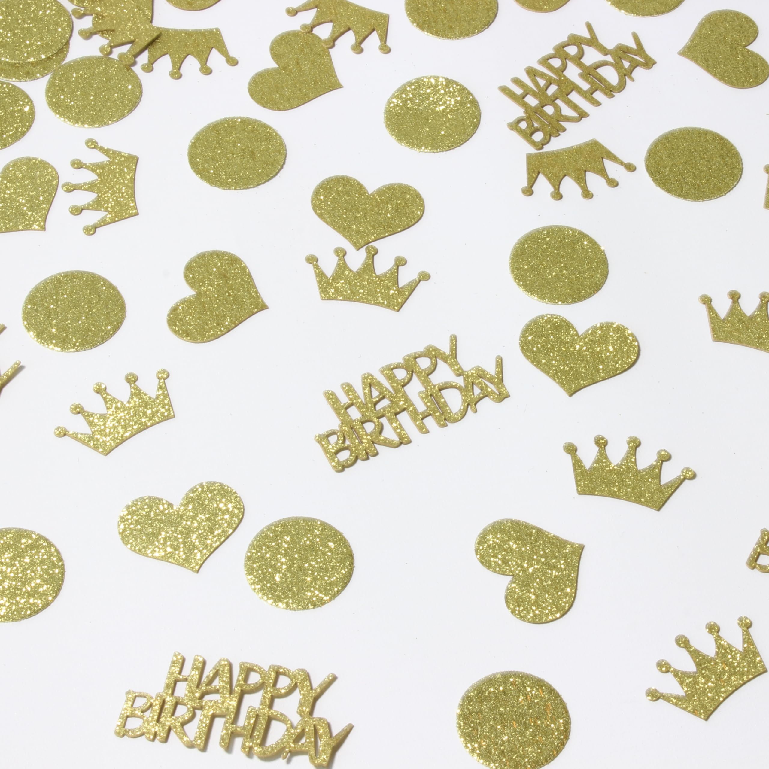 Blopee Birthday Confetti, Gold MSF2 Confetti for Birthday Table ...