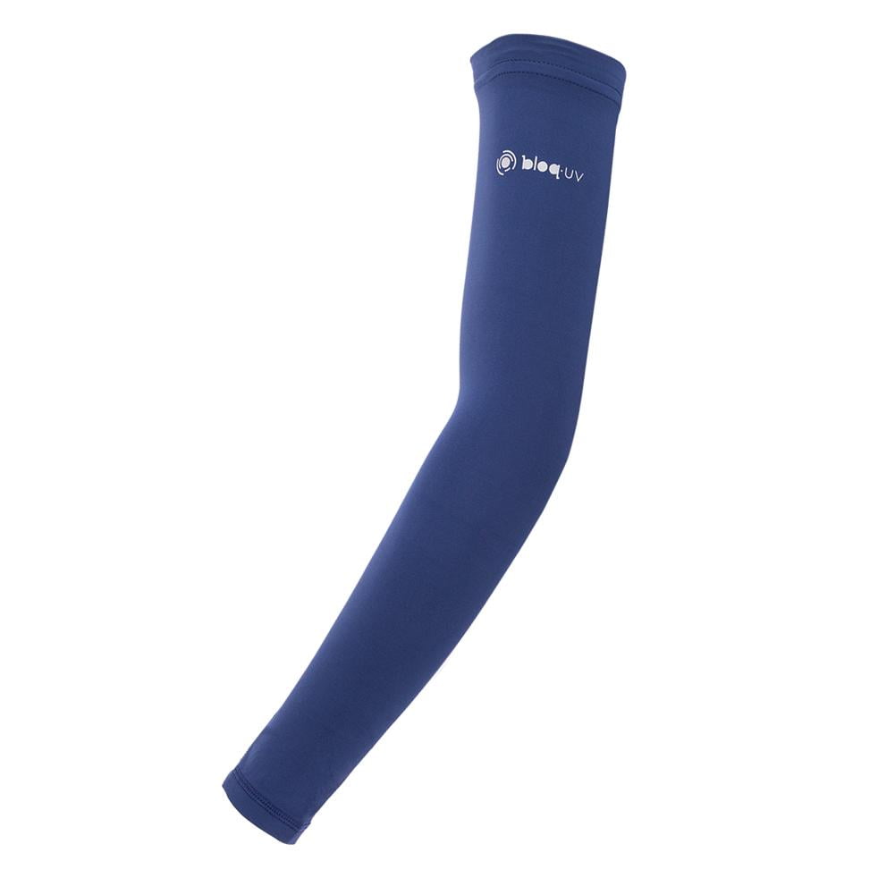 BloqUV UPF 50+ Sun Protection Active Sun Sleeves (Navy, X-Large ...