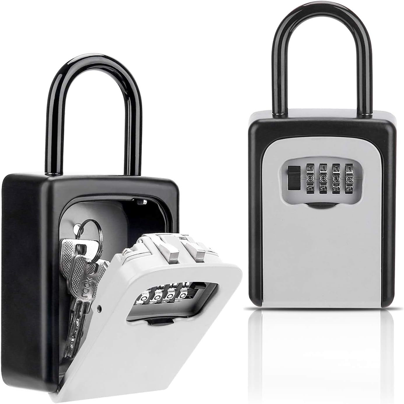 Blorly Key Lock Box - Combination Lock Security Boxes for Outside House ...