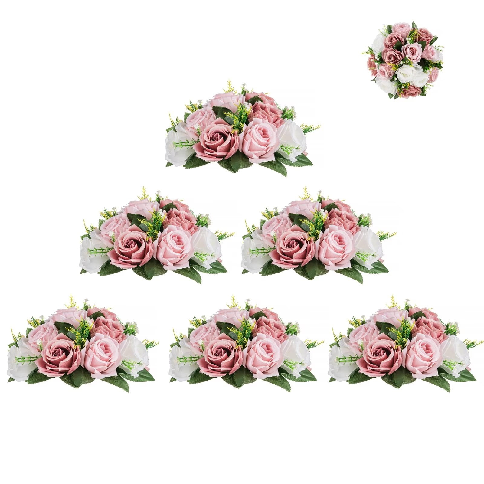 Blosmon Flower Kissing Balls Wedding Centerpieces 6 Pcs Spring ...