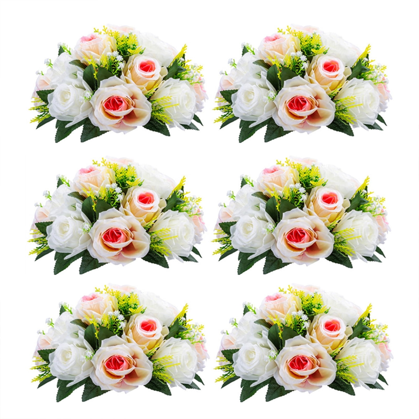 Blosmon Flower Kissing Balls Wedding Centerpieces 6 Pcs Spring ...