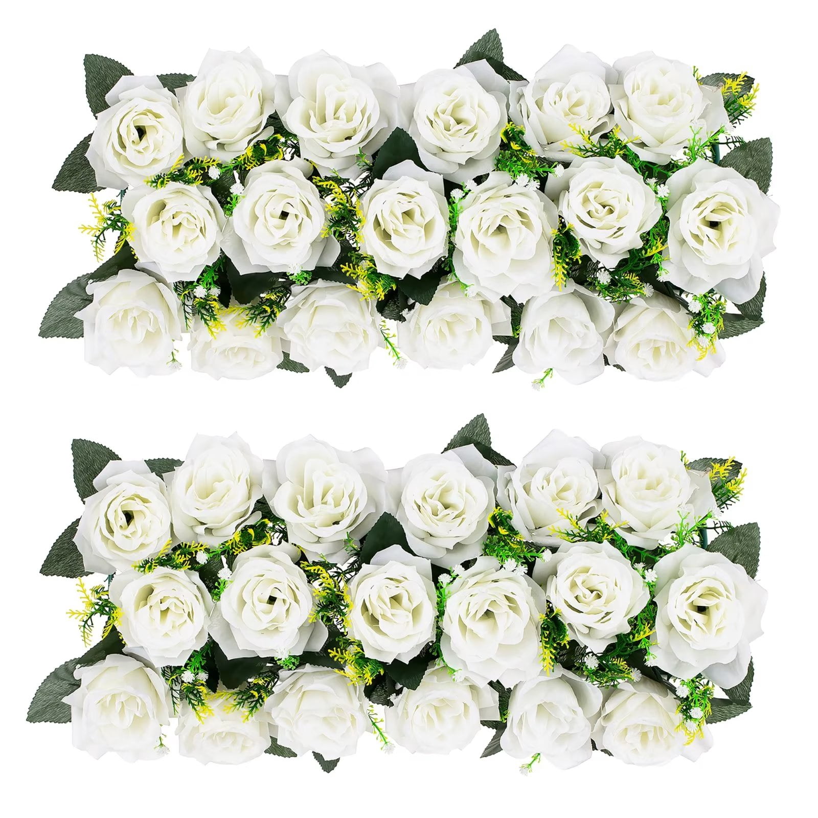 Blosmon Wedding Dining Table Flower Centerpieces 2 Pcs White Flower ...