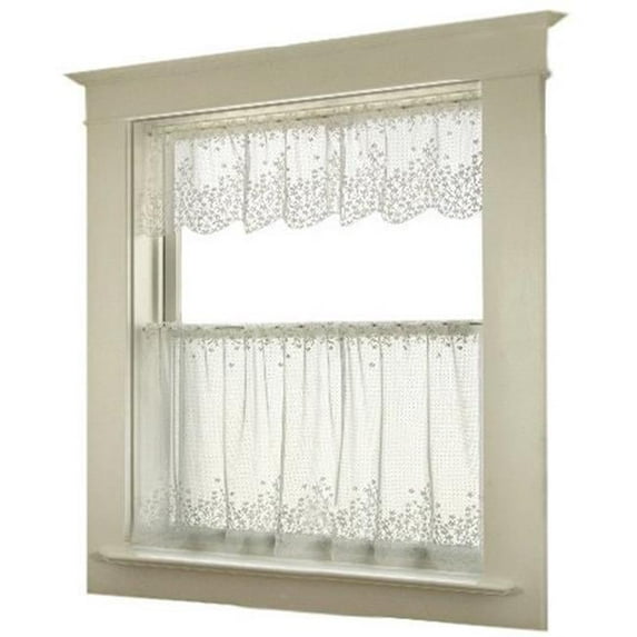 Blossom 42 x 15 in. Drop Valance, Ecru - Walmart.com