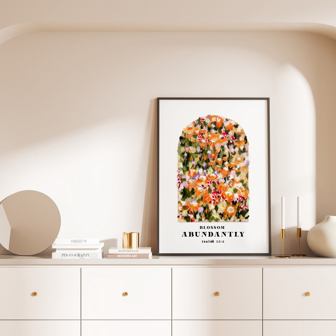 Blossom Abundantly Christian Art, Unframed Paper Poster 11x14in ...