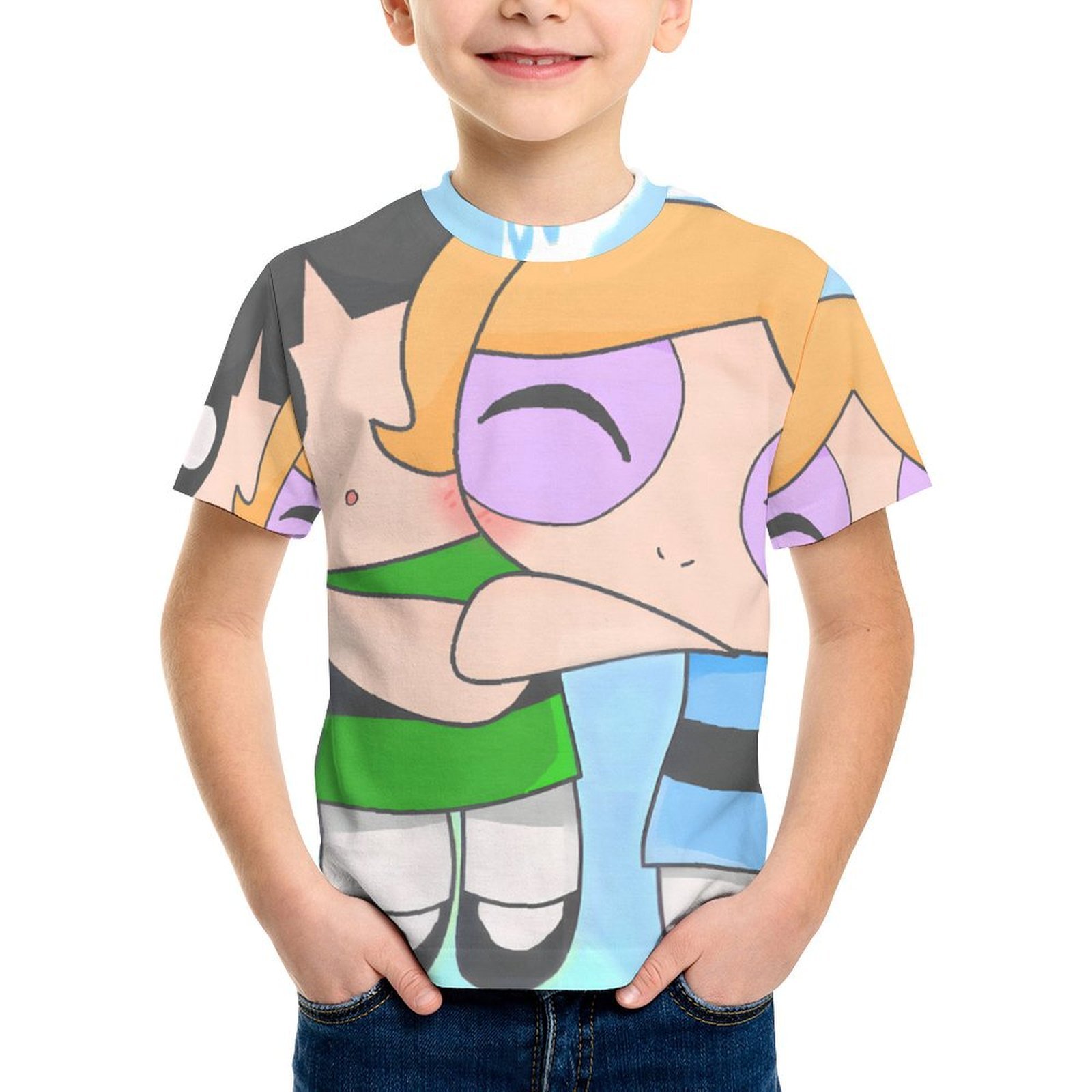 Blossom, Bubbles And Buttercup Kids T-Shirt 3d Printed Graphic T-Shirts ...