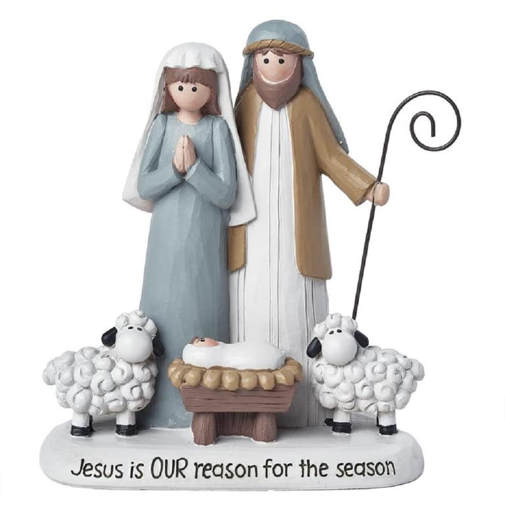 Blossom Bucket Jesus is Our Reason for The Season Holy Family with ...