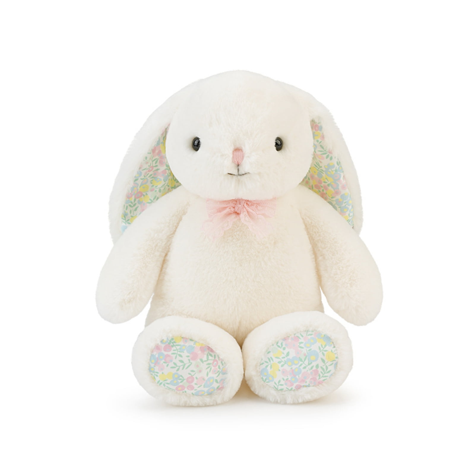 Kiewfjdk Blossom Bunny Plush White, Soft Floral Ear Bunny Stuffed ...