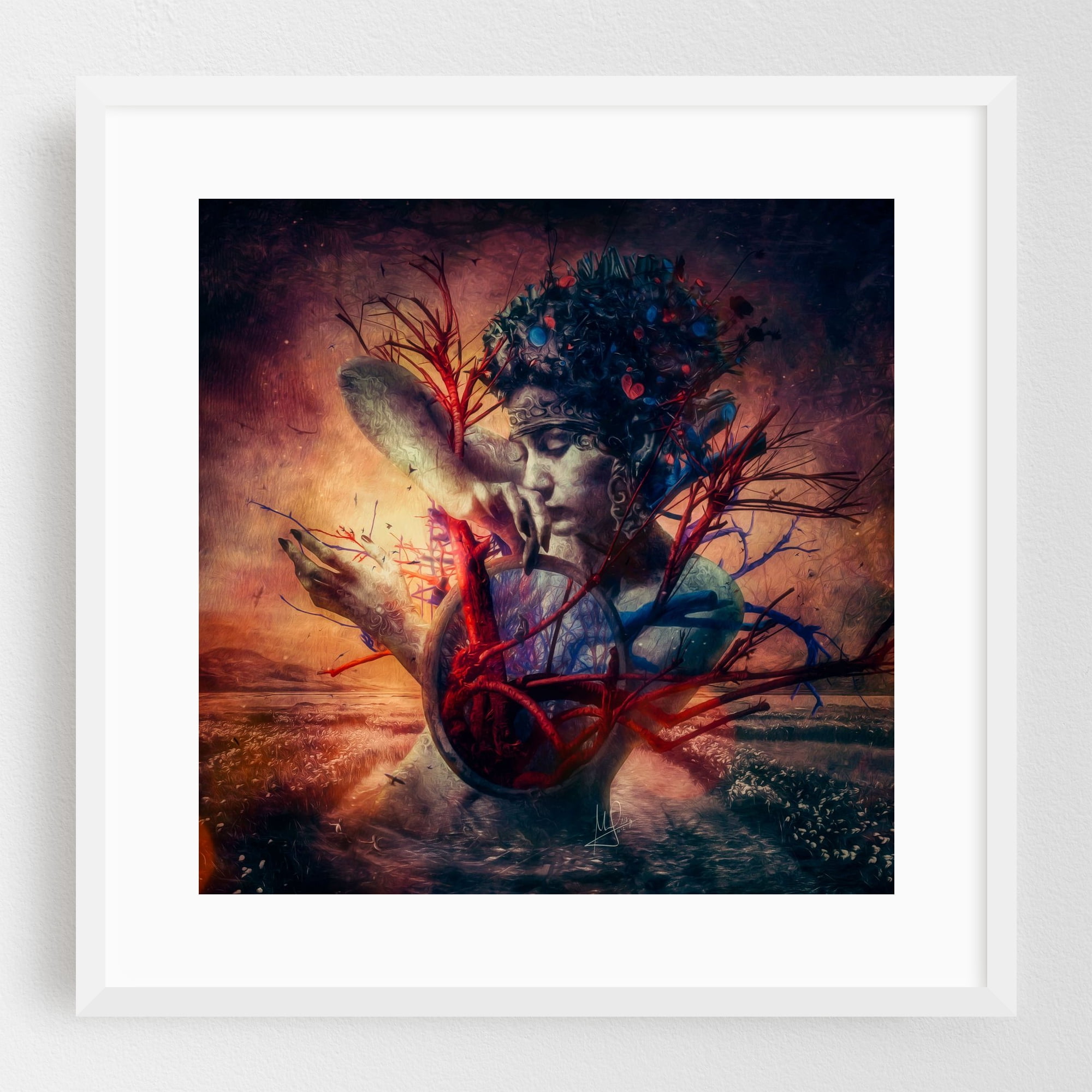 Blossom - Digital Art Surrealism Mystical Fantasy Modern Art Portrait ...
