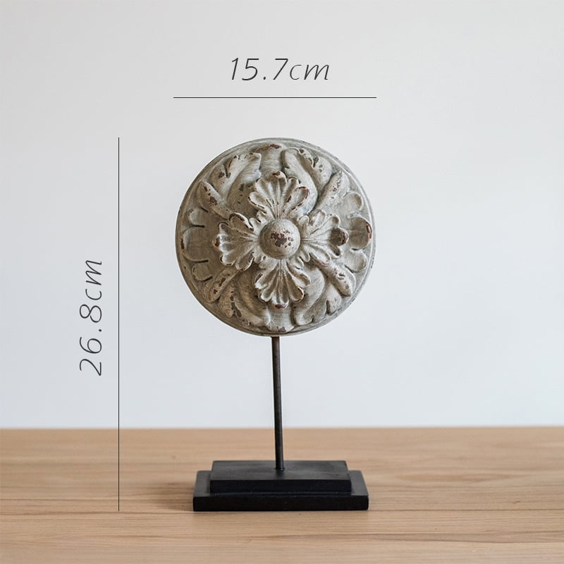 "Blossom Elegance" Floral Resin Sculpture - Vintage-Inspired Home Decor ...