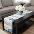Blossom Floral Cotton Eucalyptus Table Runner 72 Inches Long,Kitchen ...