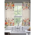 Blossom Garden Spring Flower Bird Sheer Curtains 2 Panels Set ...