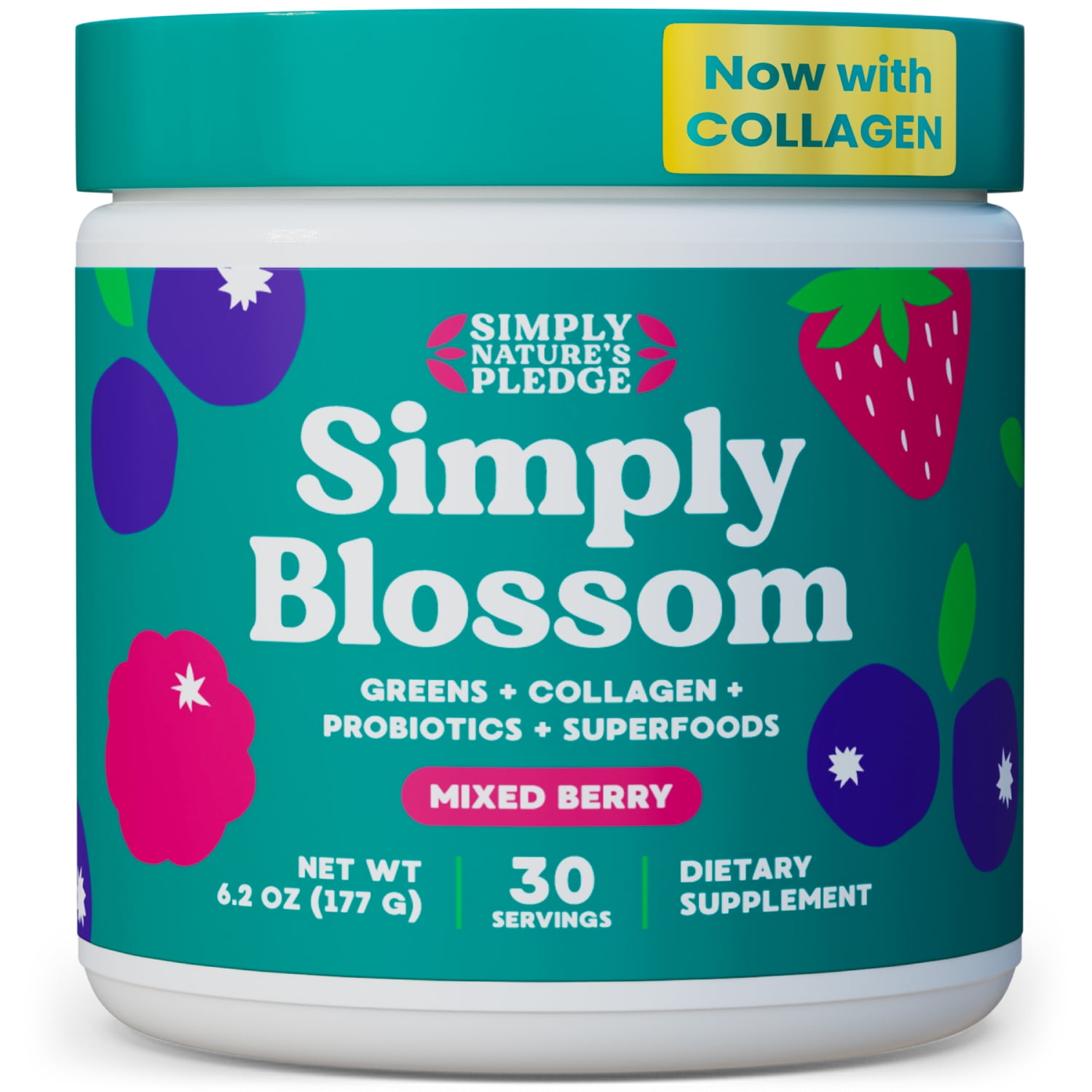 Blossom Greens Powder: Probiotics, Bloating Relief, Superfoods ...
